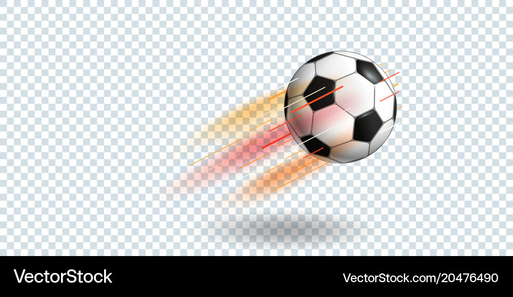 Soccer Ball in Motion Royalty Free Vector Image
