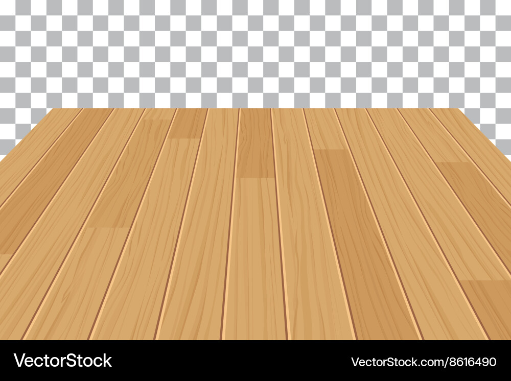 Wood table top on isolated background Royalty Free Vector