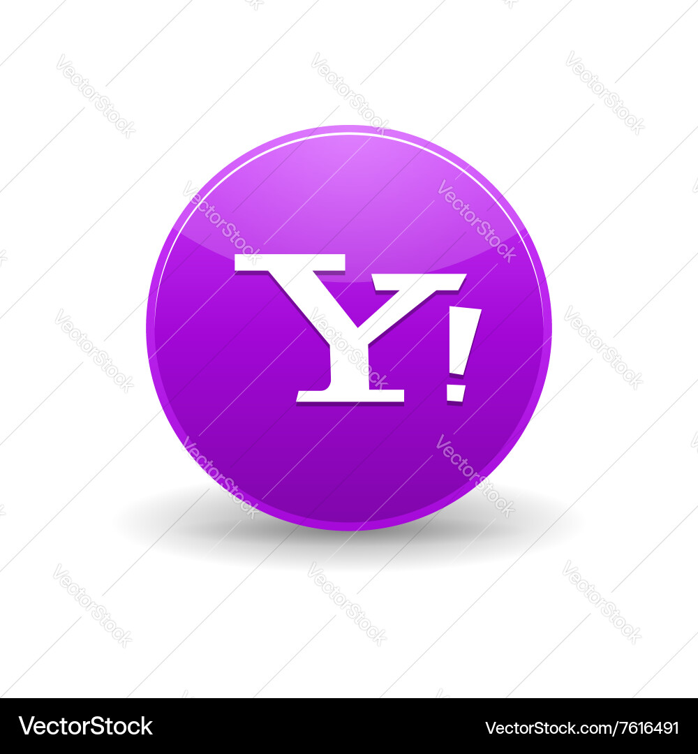 Yahoo Im Logo Yahoo Mail Social Media Logo Button Icon In Vector With