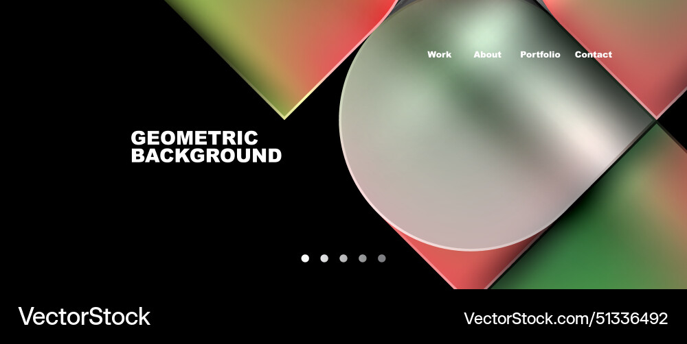 Round squares circles with fluid gradients Vector Image