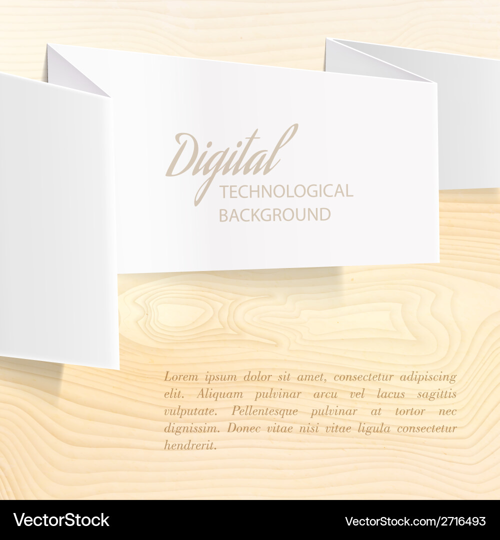 Folded Paper Background Royalty Free Vector Image