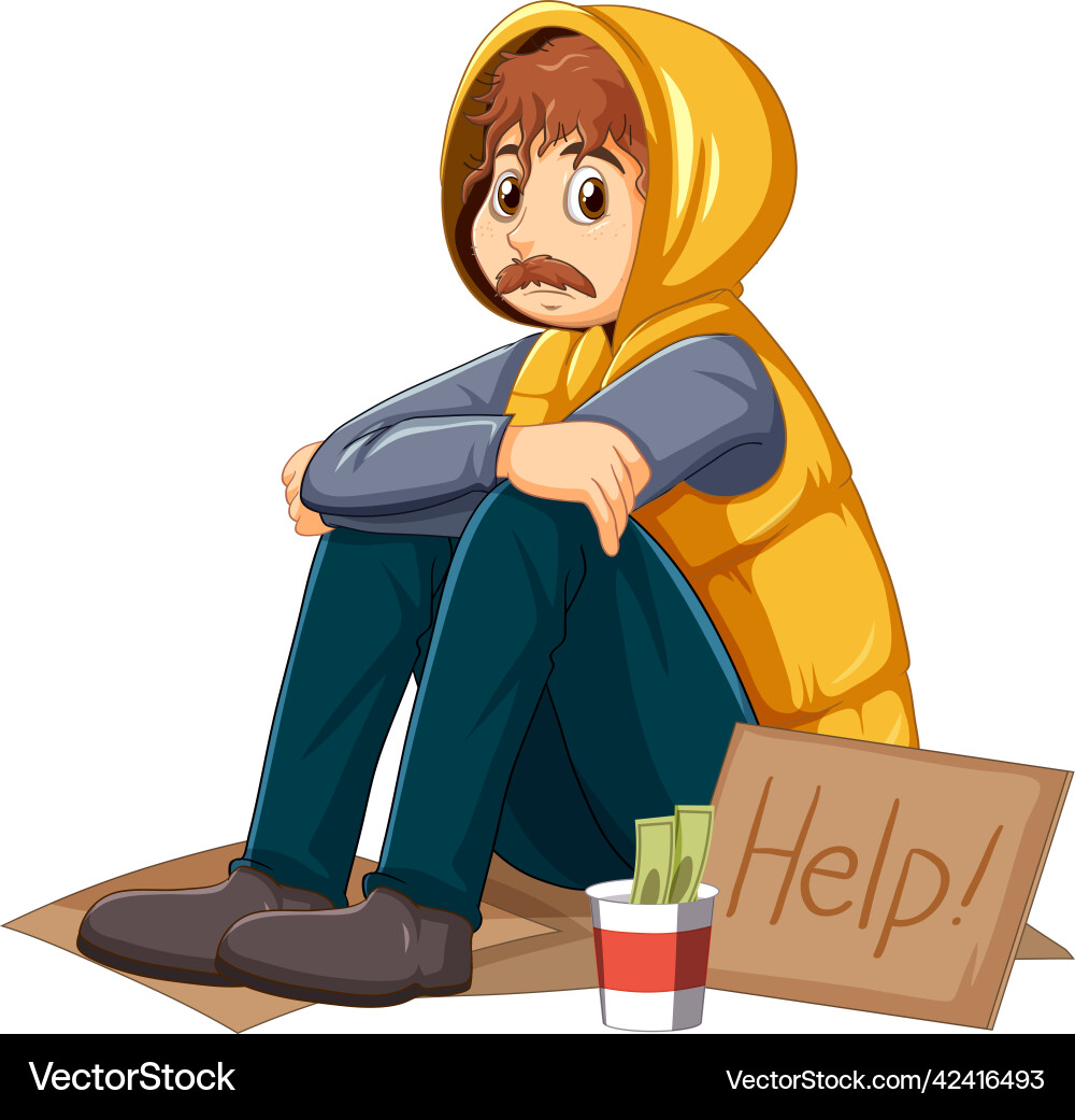 Homeless Man Clipart