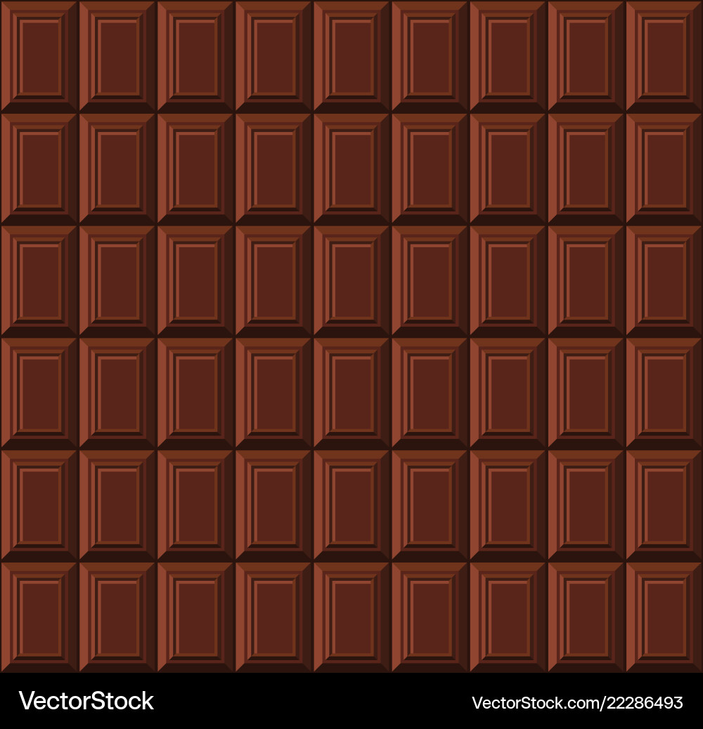 Milk chocolate bar seamless background pattern Vector Image