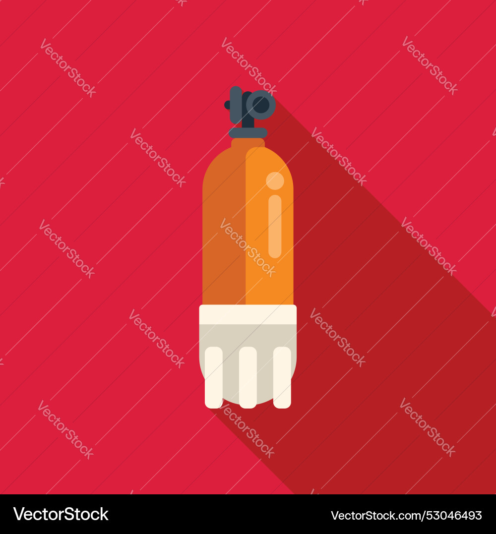 Oxygen tank icon showing diving equipment Vector Image