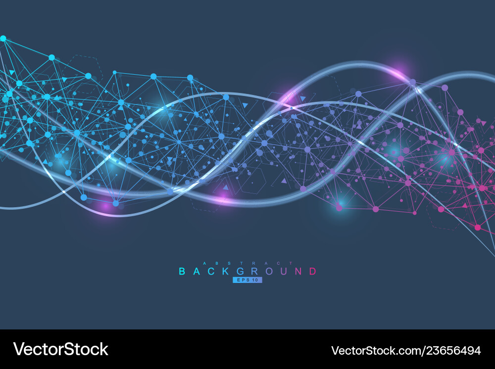 Big data visualization background modern Vector Image