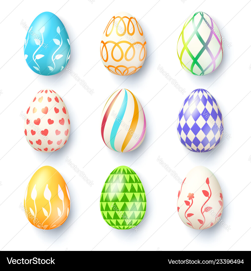 Happy easter seasons holidays collection Vector Image