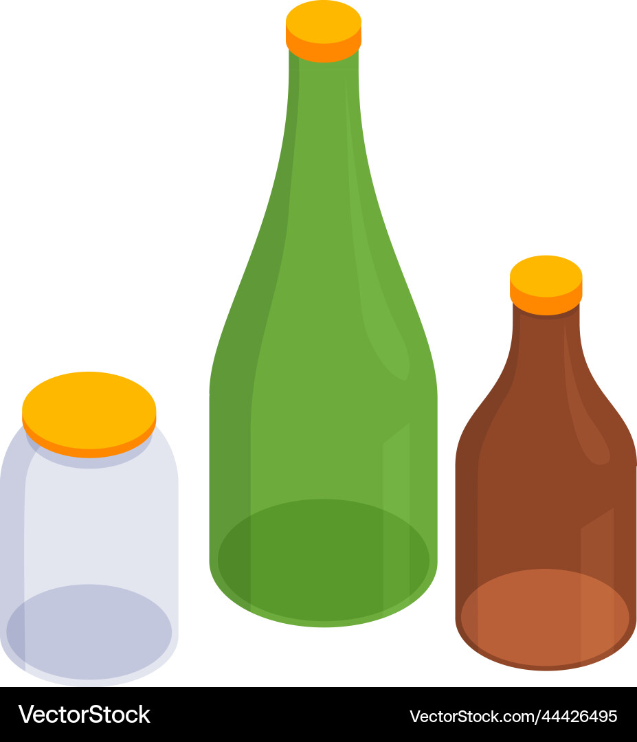 Glass waste icon Royalty Free Vector Image - VectorStock
