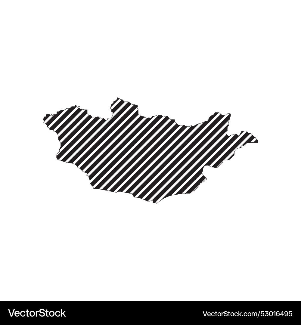 Mongolia map icon Royalty Free Vector Image - VectorStock