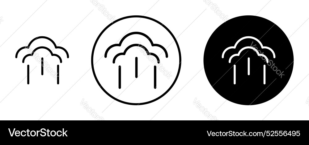 Steam icon set on white background Royalty Free Vector Image