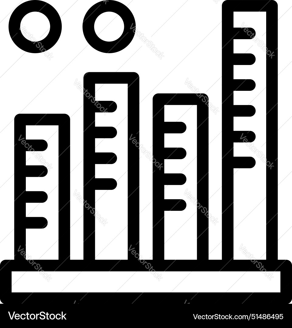 Urban development icon with skyscrapers Royalty Free Vector
