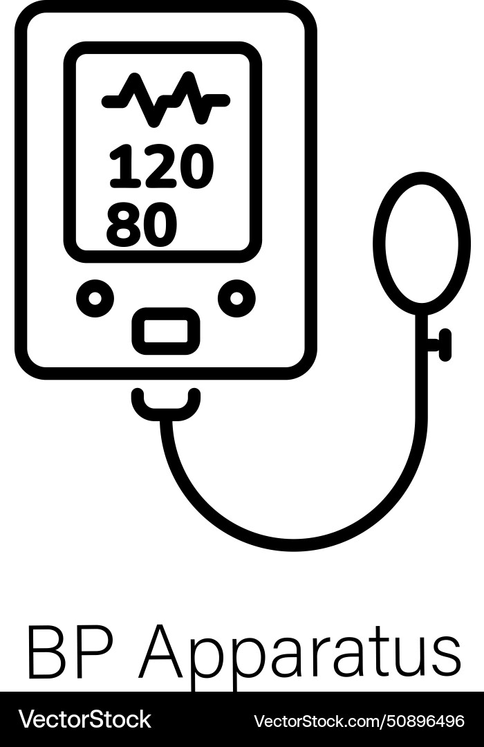 Bp apparatus Royalty Free Vector Image - VectorStock