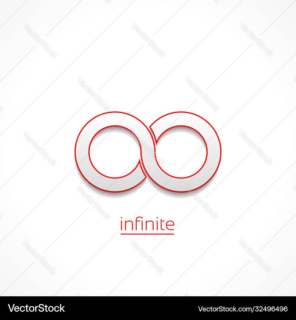 Limitless sign icon infinity symbol isolated Vector Image