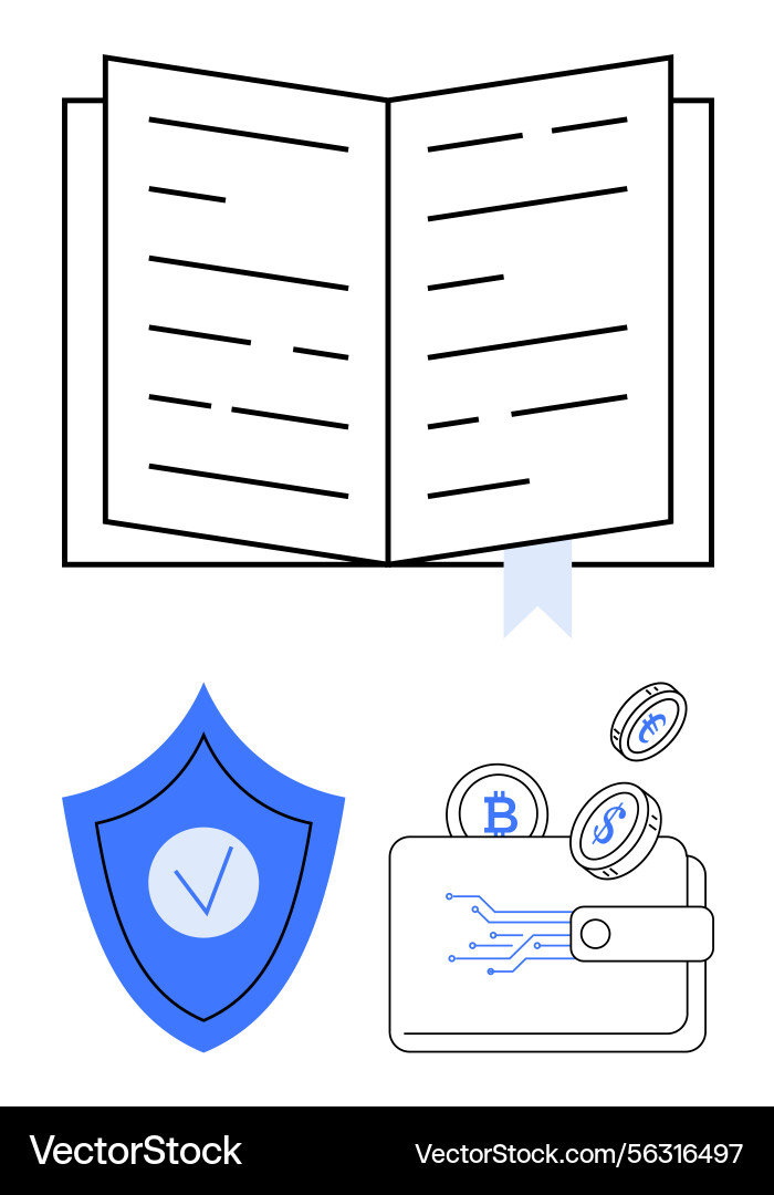 Digital Knowledge & Security Royalty Free Vector Image