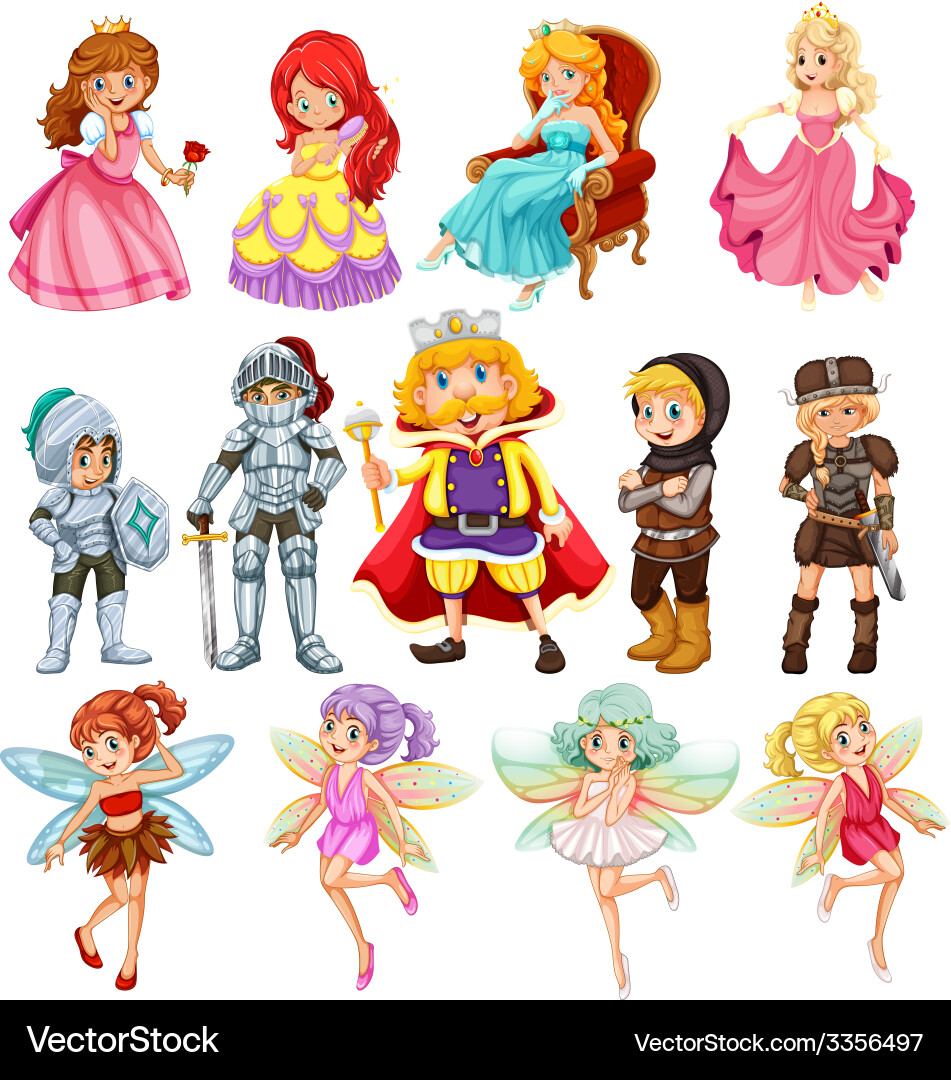 Fantasy characters Royalty Free Vector Image - VectorStock