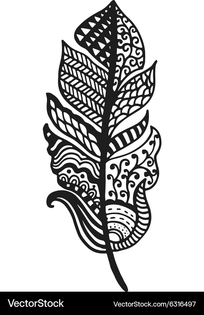 Hand drawn indian Royalty Free Vector Image - VectorStock