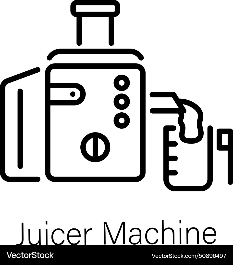 Juicer machine Royalty Free Vector Image - VectorStock