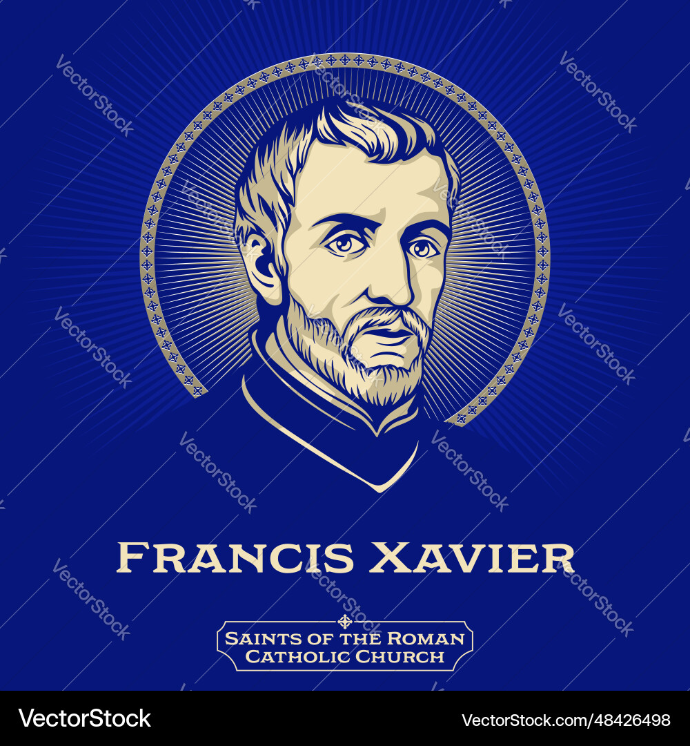 Katholische Heiligen francis xavier Lizenzfreier Vektor