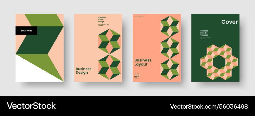 Isolated banner template modern business Vector Image