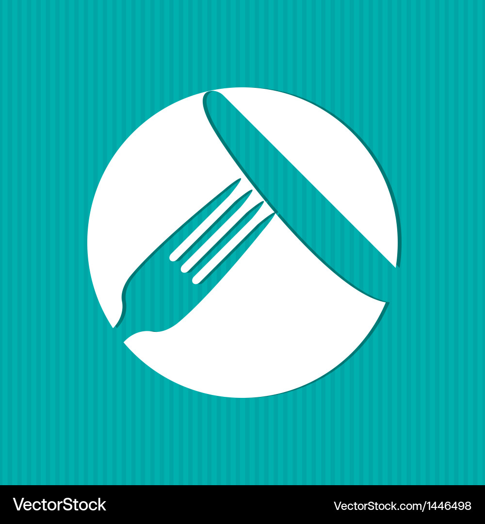 Knife and fork Royalty Free Vector Image - VectorStock