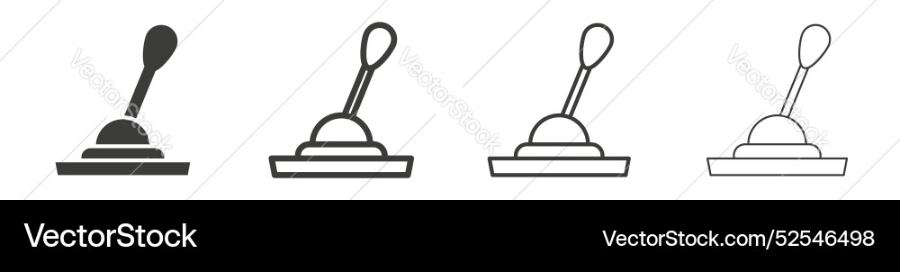 Lever icon set on white background Royalty Free Vector Image