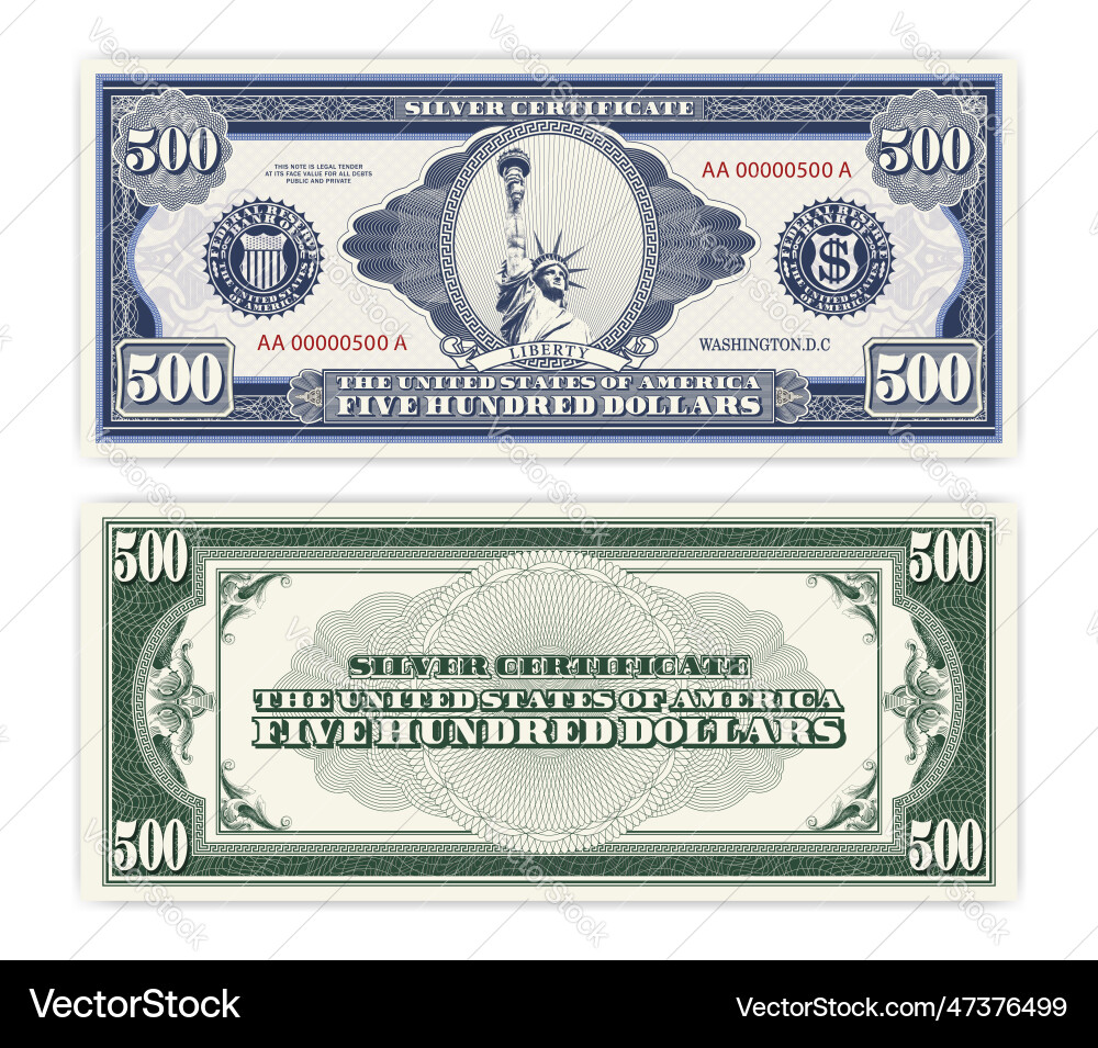 500 Dollar Bill Vector Images (57)