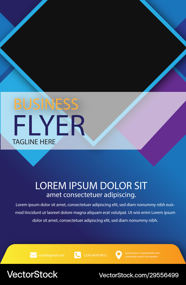 Business flyer Royalty Free Vector Image - VectorStock