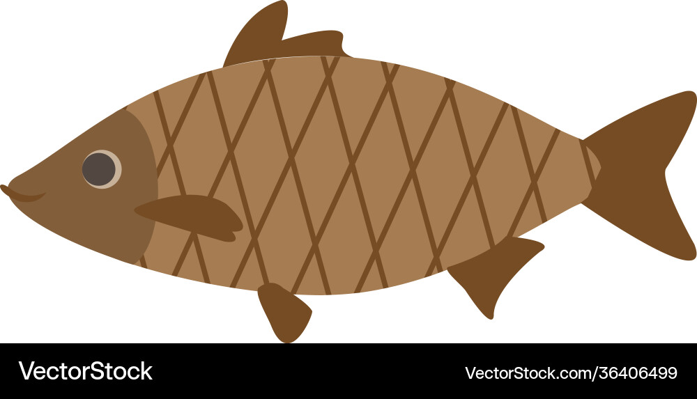 Fish flat icon Royalty Free Vector Image - VectorStock