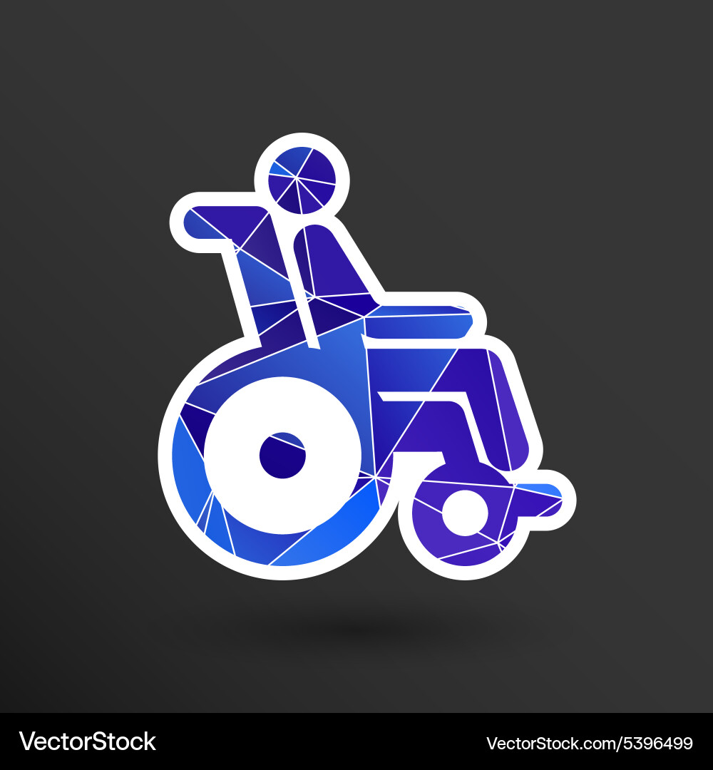 Handicap handicapped chair wheel accessible Vector Image