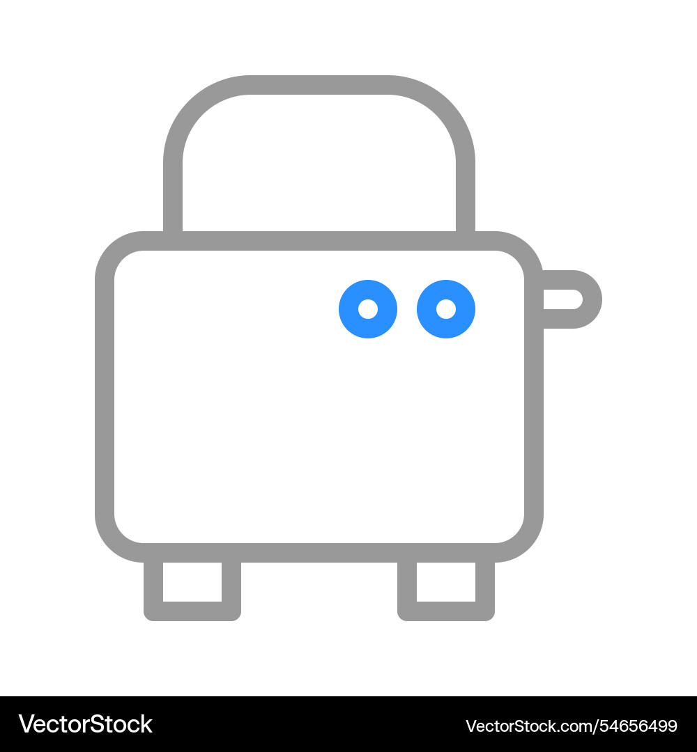 Toaster icon for cooking breakfast and kitchen Vector Image