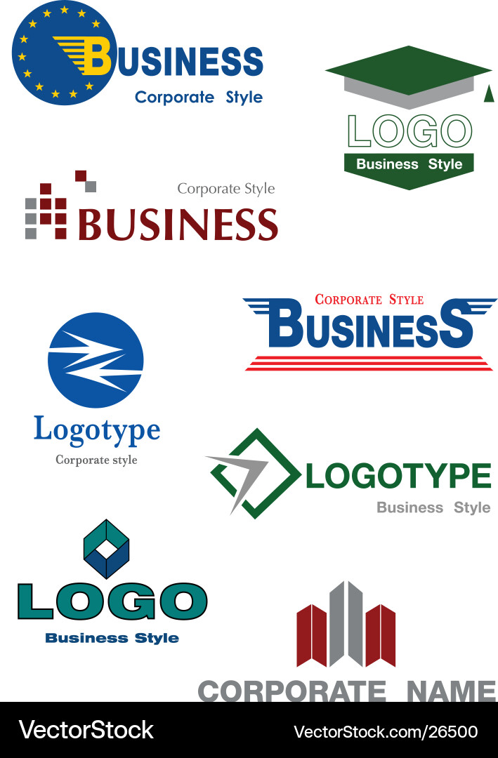 Business logo Royalty Free Vector Image - VectorStock