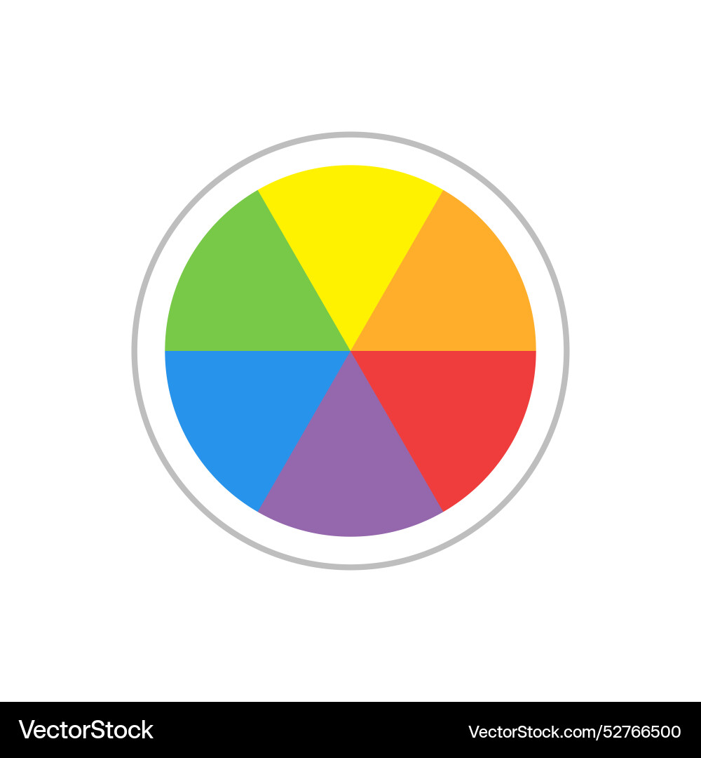 Complementary colors primary and secondary Vector Image