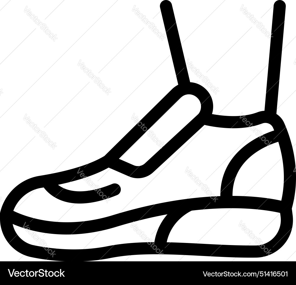 Handdrawn sketch of a sneaker Royalty Free Vector Image