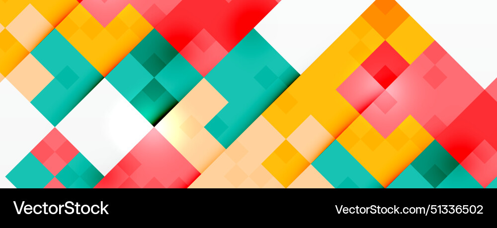 Dynamic colorful squares background Royalty Free Vector