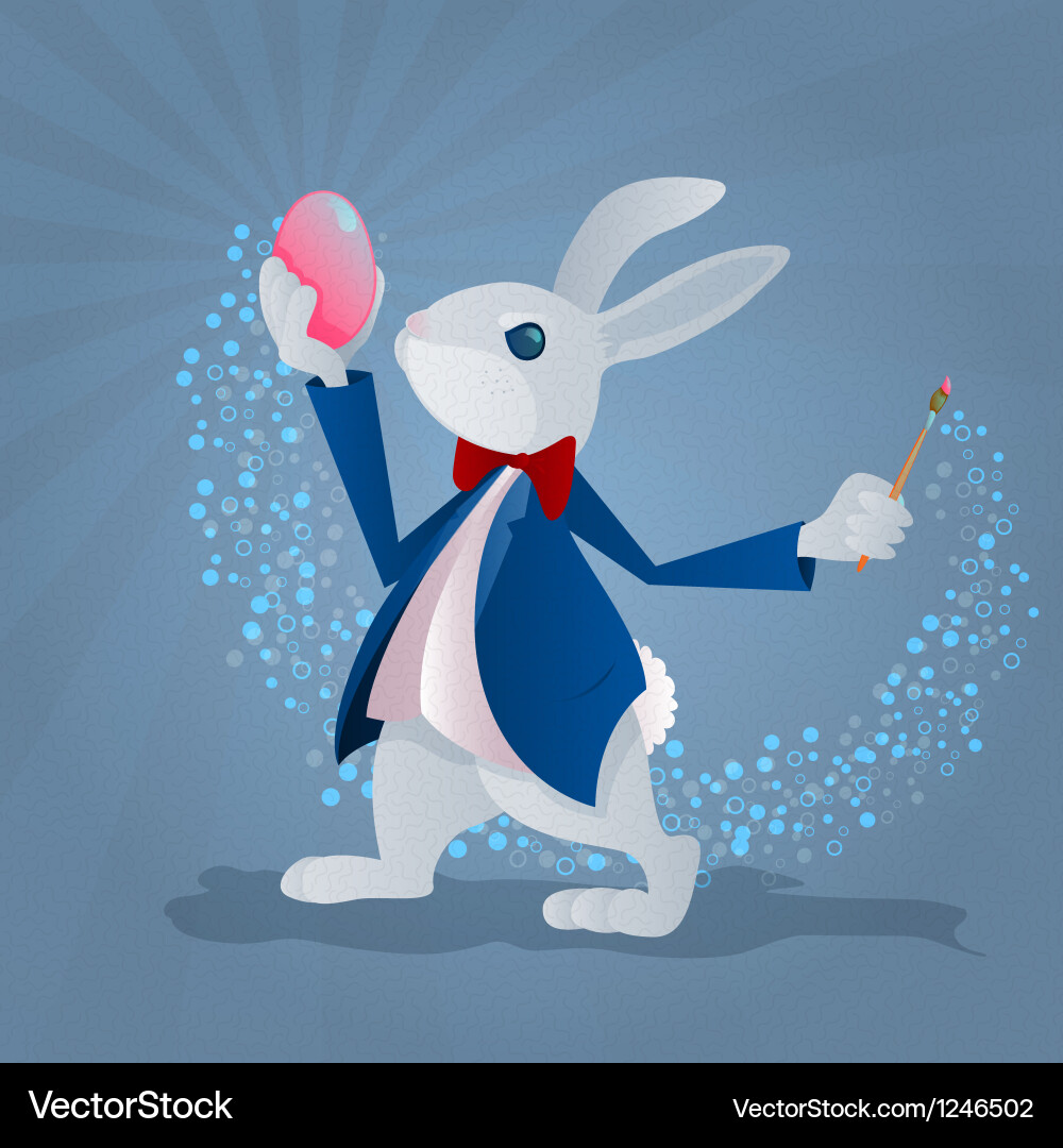Easter bunny Royalty Free Vector Image - VectorStock
