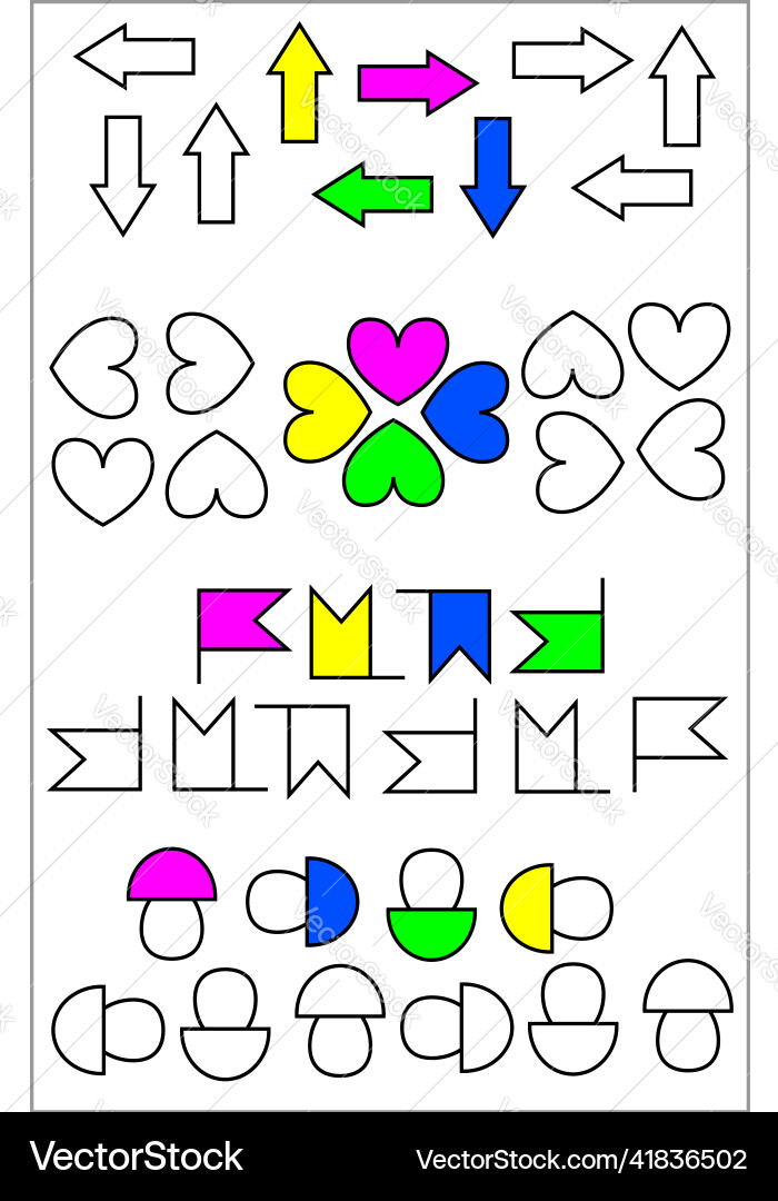 Kids Counting & Drawing Exercises Royalty Free Vector