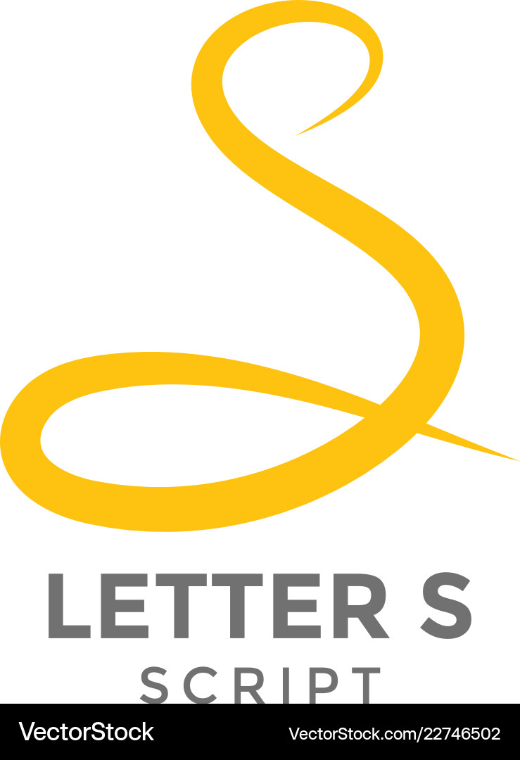 Letter s graphic design template Royalty Free Vector Image
