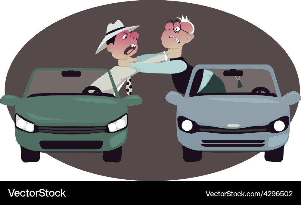 Road rage Royalty Free Vector Image - VectorStock