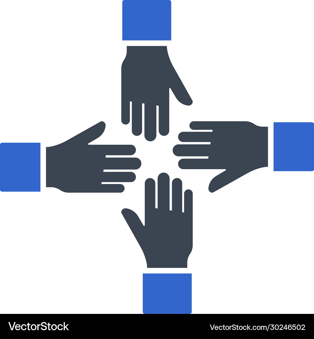 Teamwork Icon - Collaboration Royalty Free Vector Image