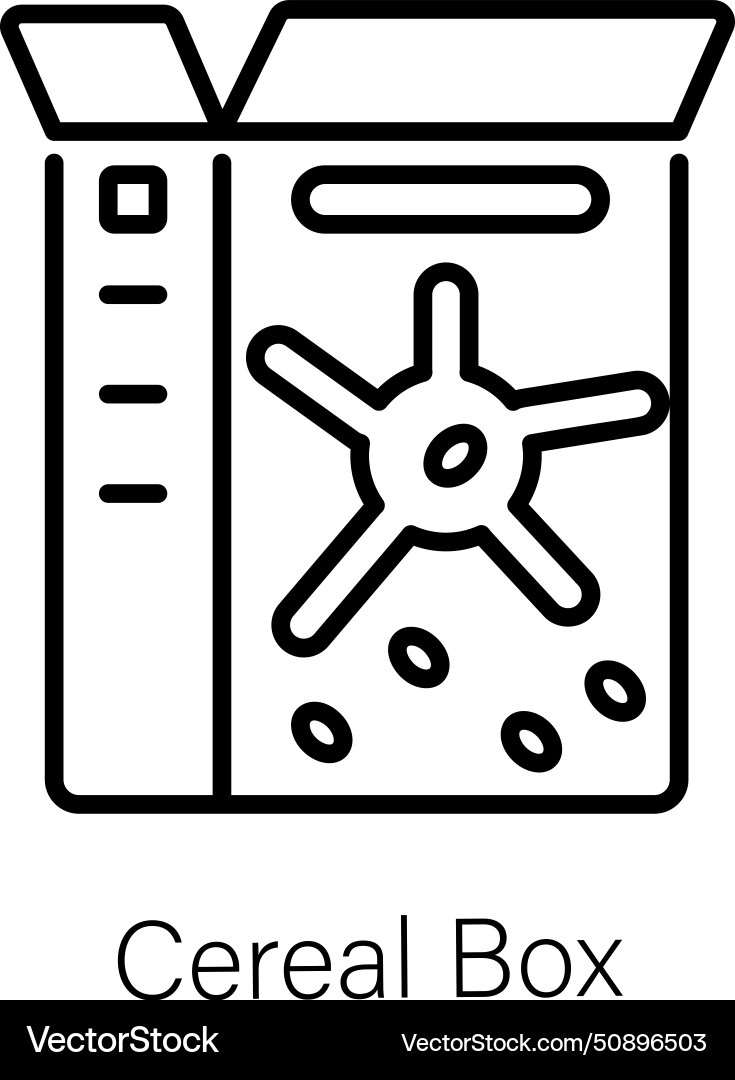 Cereal box Royalty Free Vector Image - VectorStock