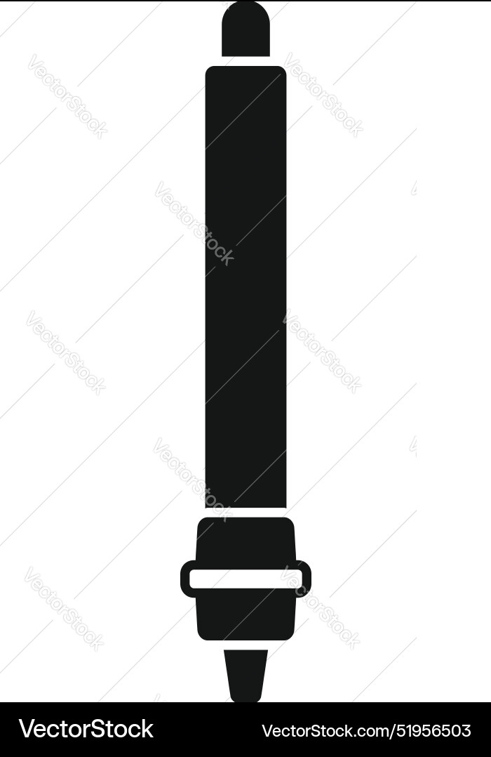 Felt tip pen drawing tool icon glyph style Vector Image