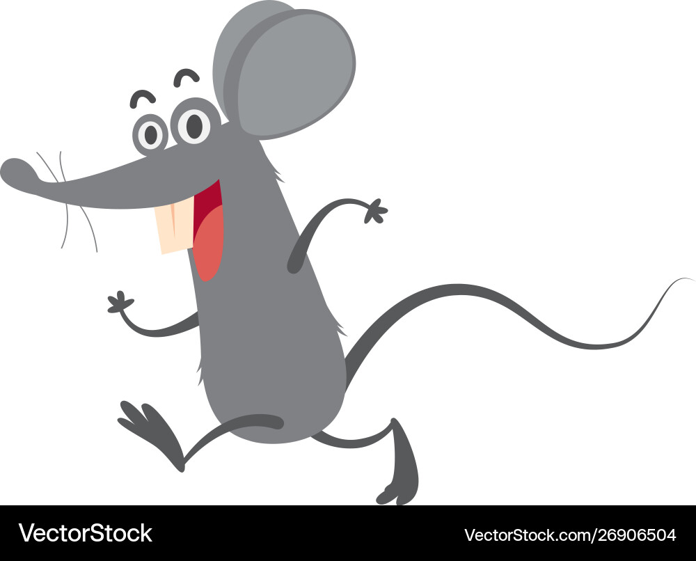 Cartoon Ratte Lizenzfreies Vektorbild - VectorStock