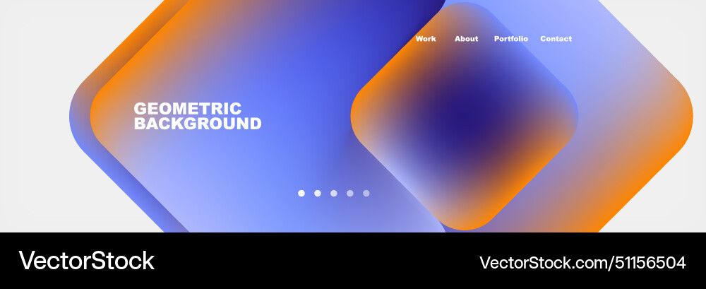 Electric blue squares on white background create a