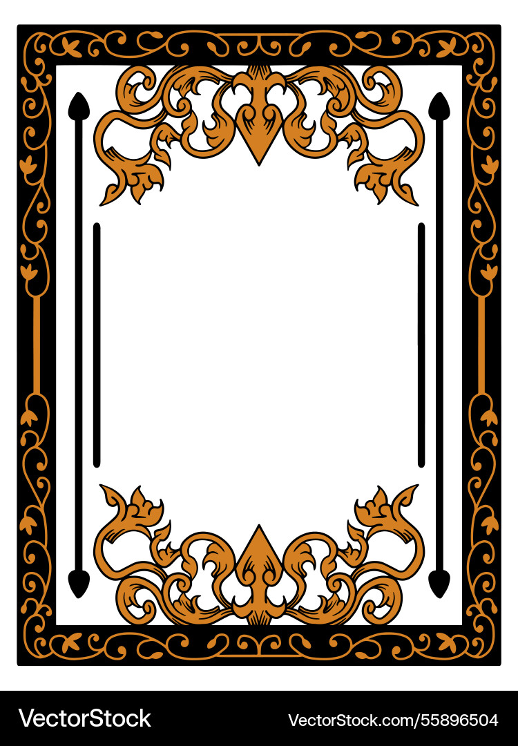 Grand celebration ornamental frames Royalty Free Vector