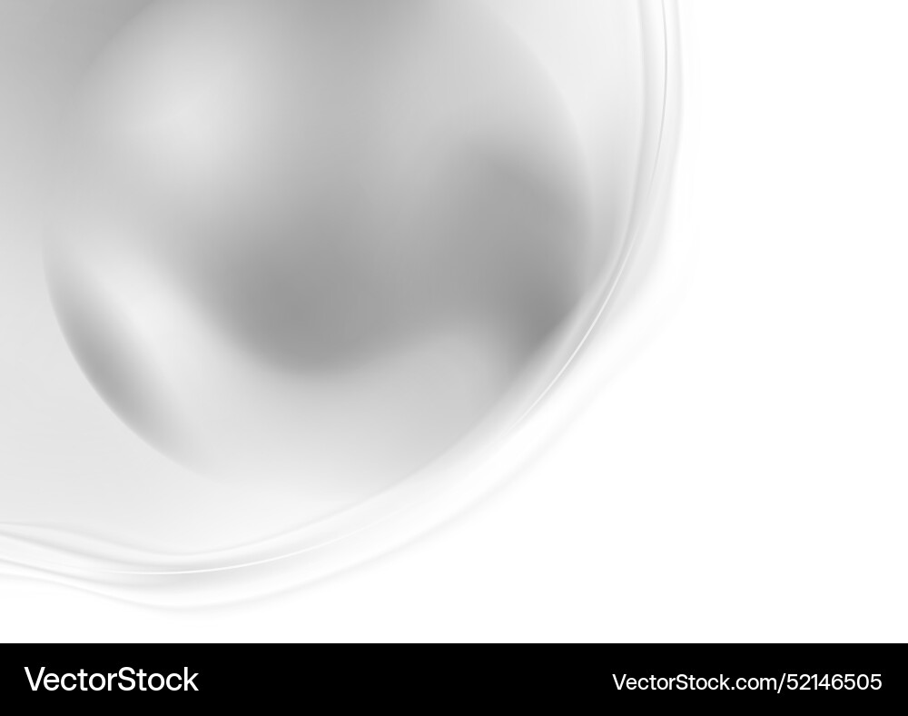 Abstract white grey glossy liquid waves Royalty Free Vector