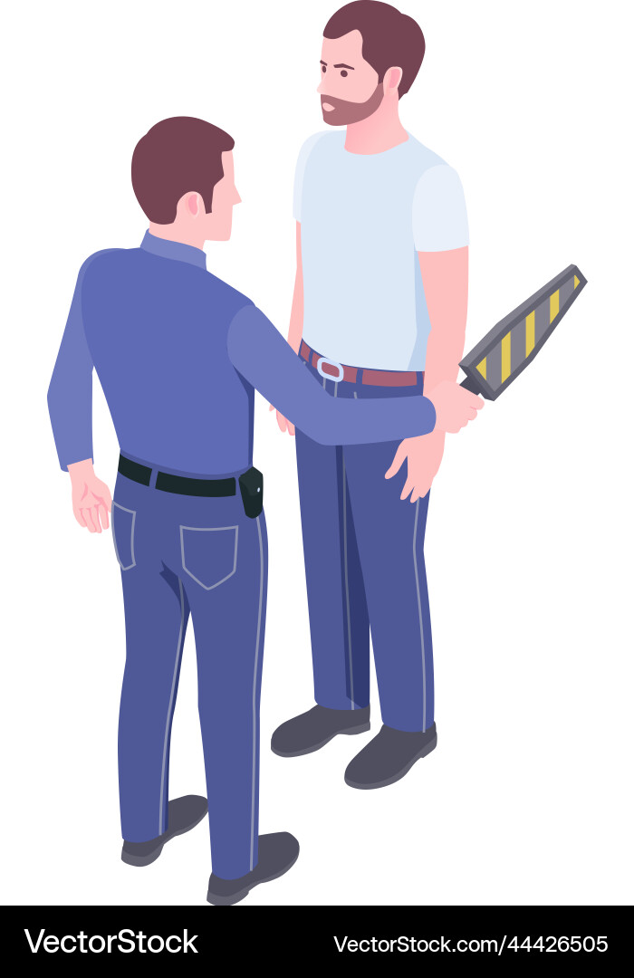 Airport Security Checkpoint Royalty Free Vector Image