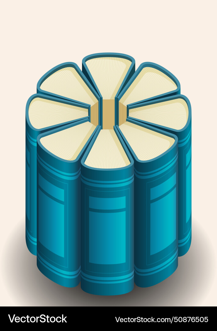 Books on the table Royalty Free Vector Image - VectorStock