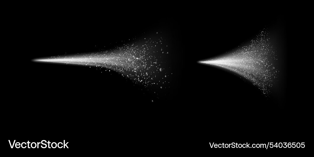 Spray effect dust steam or water drops Royalty Free Vector