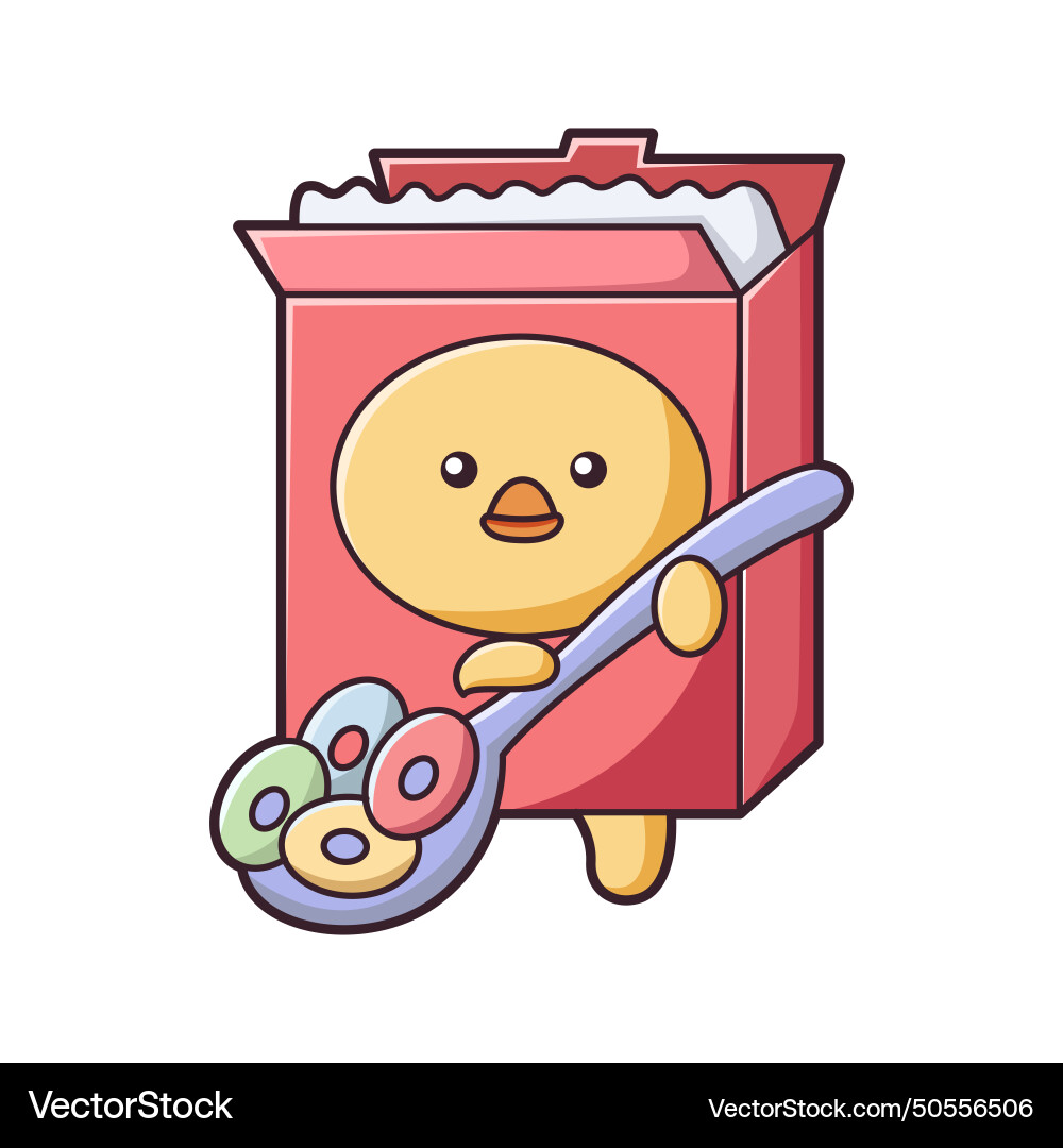 Cute duck character design Royalty Free Vector Image