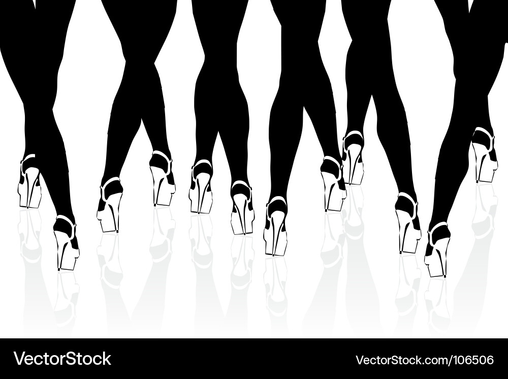 Glamorous Legs in Heels Royalty Free Vector Image