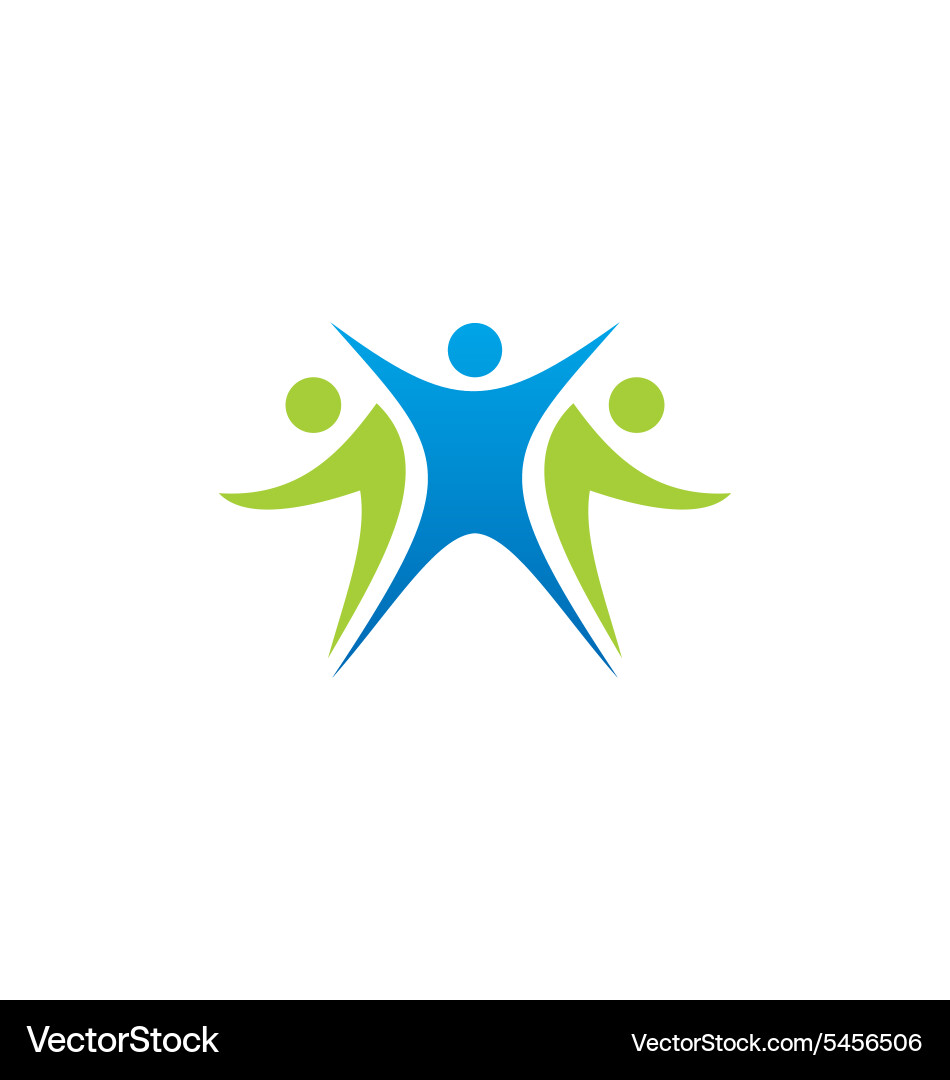 Group Connection Logo Royalty Free Vector Image